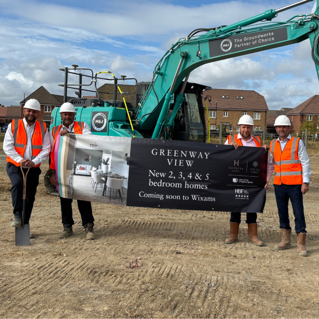 Hopkins Homes breaks ground at Wixams | Hopkins Homes